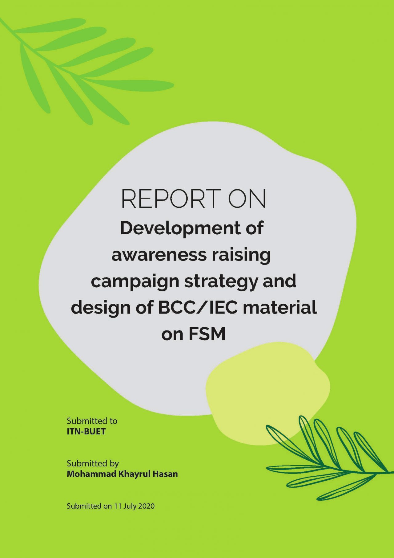Report on awareness raising campaign strategy and design of BCC-IEC ...