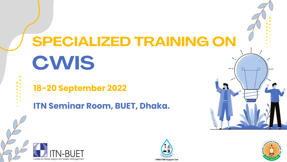 Three Days Training on City Wide Inclusive Sanitation (CWIS) - ITN-BUET