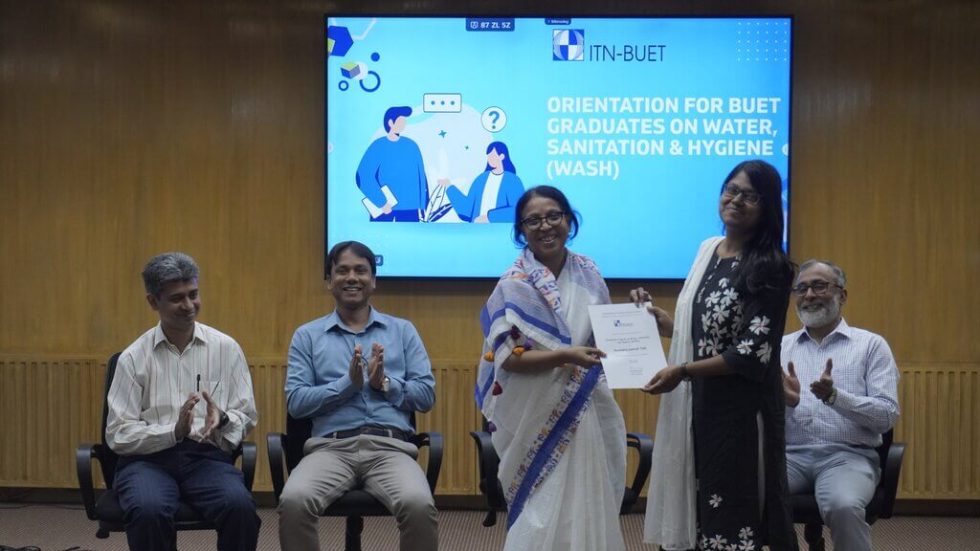 26 future changemakers got orientation on WASH - ITN-BUET